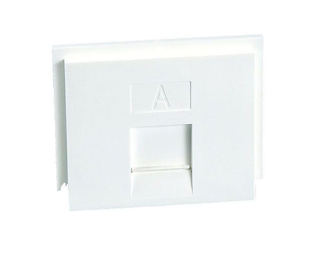 Combinable flat module with anti-dust for 1 x Keystone 19,4mm ...